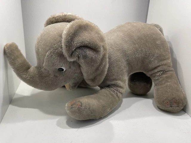 PELUCHE STEIFF ANIMAL éléphant 28 x 22 cm. Excellent état EUR 72,68 ...