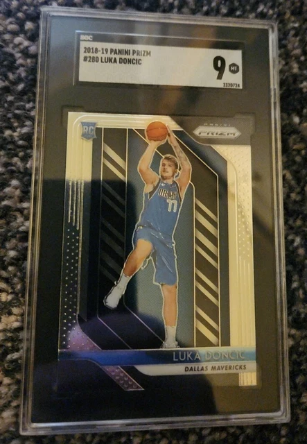 2018-19 PANINI PRIZM Luka Doncic Rookie *SGC GRAD 9* CARTA NBA DALLAS ...