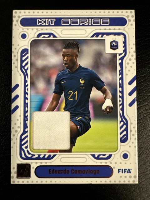 2023-24 PANINI DONRUSS Soccer Eduardo Camavinga Kit Série Patch Relique ...