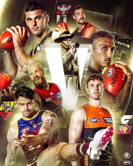 AFL FOOTBALL TEAM PLAYERs POSTER,BIG 420mm, BARGAIN,1 EUR 11,00 ...