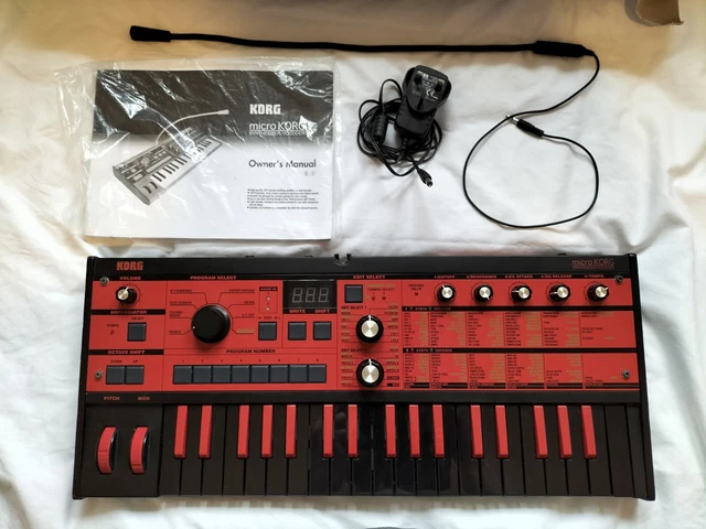 KORG MICROKORG 10TH Anniversary Limited Edition Red/Black £375.00 ...