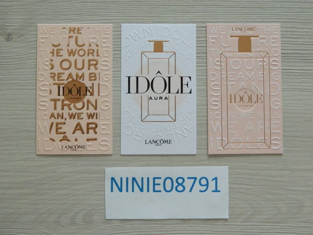 NEUF CARTE A Parfumer LANCOME IDOLE PERFUME Card Fragrance Lancome ...