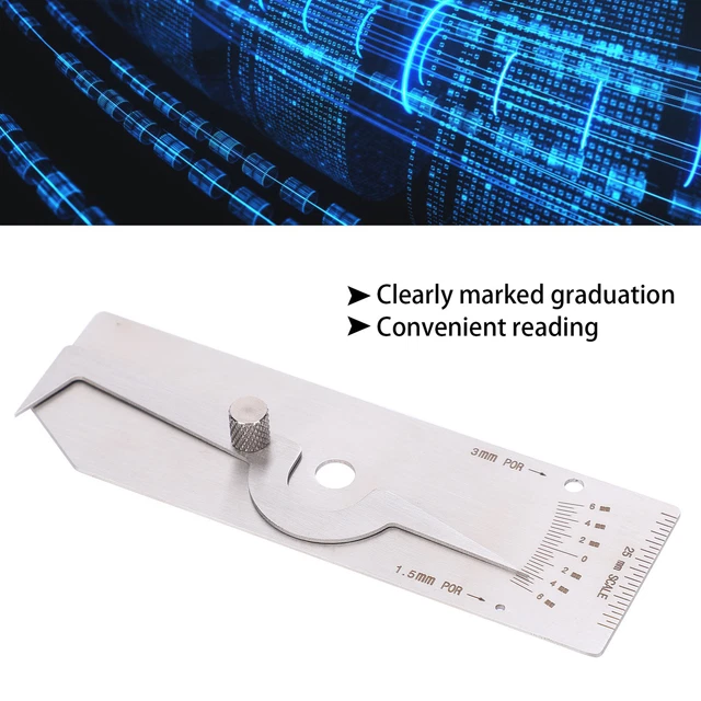 FILLET WELD SET Gage Gauge Welding Inspection Test Ulnar L Under Ruler ...