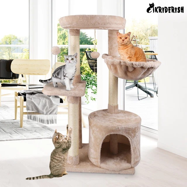 KATZENBAUM KRATZBAUM KATZENKRATZBAUM Kletterturm Stabil Spielbaum 86 cm ...