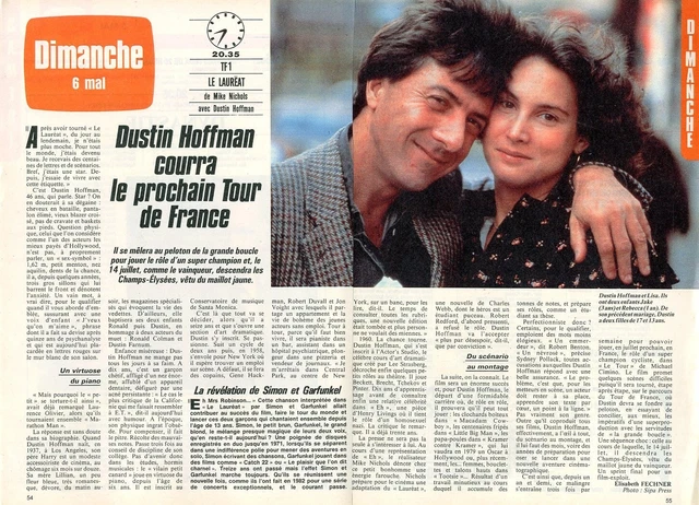 COUPURE DE PRESSE Clipping 1984 Dustin Hoffman (2 pages) EUR 5,00 - PicClick FR