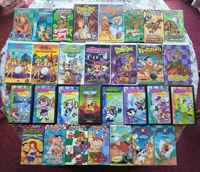 HUGE CARTOON NETWORK VHS lot Scooby Doo Powerpuff Girls Josie Pussycats ...