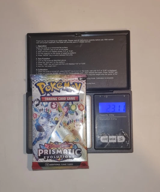 POKÉMON TCG - Prismatic Evolutions Booster Pack - Sealed - HEAVY PACK ...