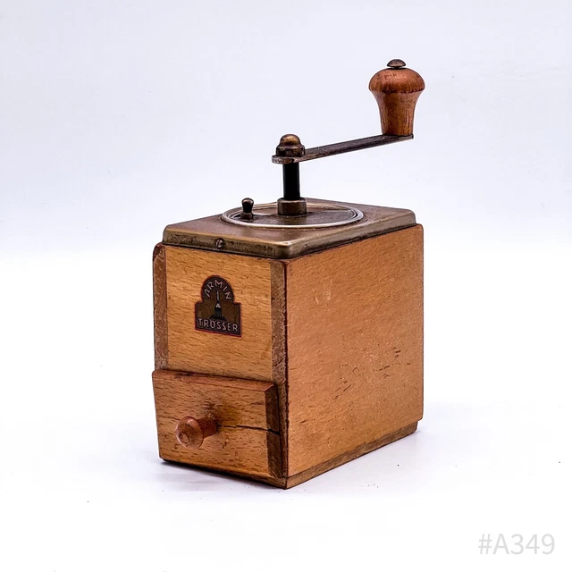 VINTAGE ARMIN TRÖSSER Kaffeemühle Mokkamühle Holz mit Kurbel Coffee Grinder 18cm EUR 45,00 ...