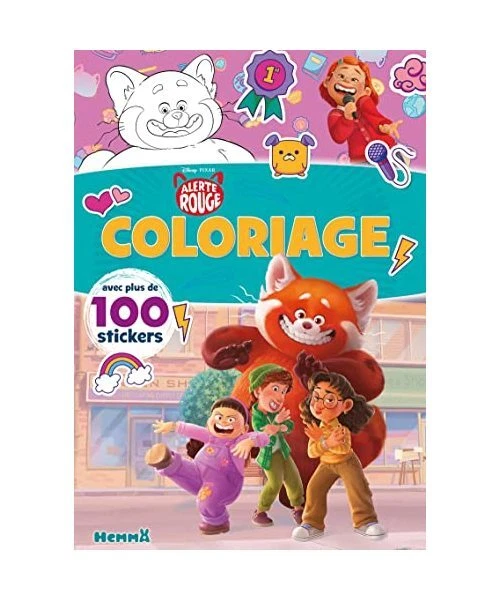DISNEY PIXAR ALERTE Rouge - Coloriage avec plus de 100 stickers, Disney ...