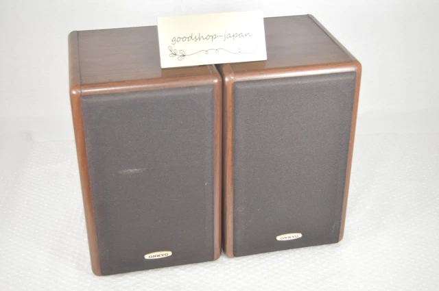 ONKYO D-202A Bookshelf Speakers Pair Audio System Brown Tested ...