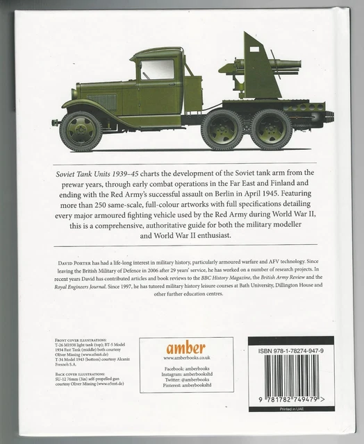 SOVIET TANK UNITS 1939-45, Amber Books, David Porter, 2020 $7.00 ...