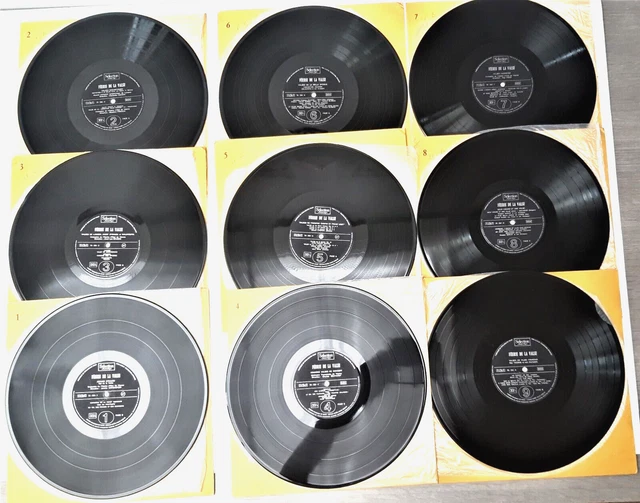 COLLECTION SÉRIE COMPLÈTE de 9 disques 33 tours “Féerie de la valse ...