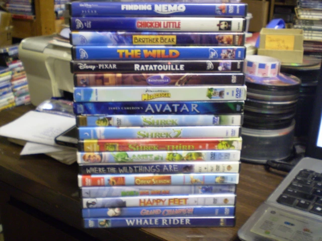 (21) CHILDREN'S ANIMAL DVD Lot: (5) Disney Brother Bear Avatar (3 ...