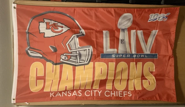 KANSAS CITY CHIEFS Super Bowl Banner EUR 8,53 - PicClick FR