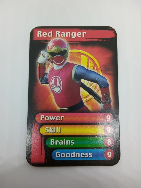 RED RANGER - Power Rangers Ninja Storm TOP TRUMPS JUNIORS 2004 - Single ...