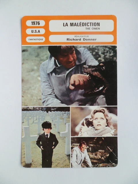 1976 THE CURSE Gregory Peck Lee Remick David Warner Bill MOVIE CARDS £2 ...
