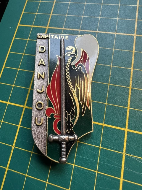 INSIGNE PROMOTION DANJOU ESM Saint Cyr 1972 école spéciale militaire ...