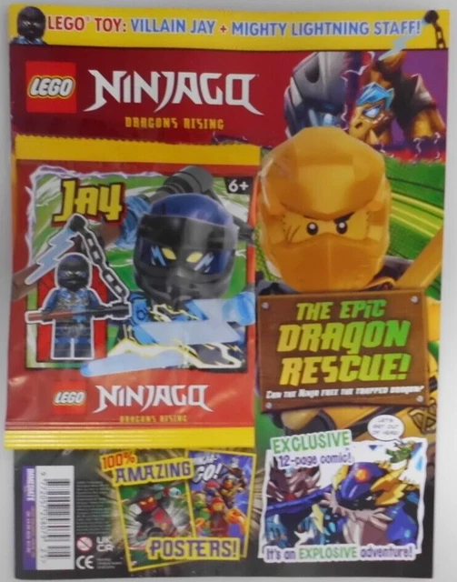LEGO NINJAGO MAGAZINE #125 2025 + Villain Jay MiniFigure &Mighty ...