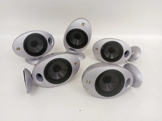 KEF KHT2005 HOME Theatre Egg Speakers Set of 5 with Original Box £8.99 ...