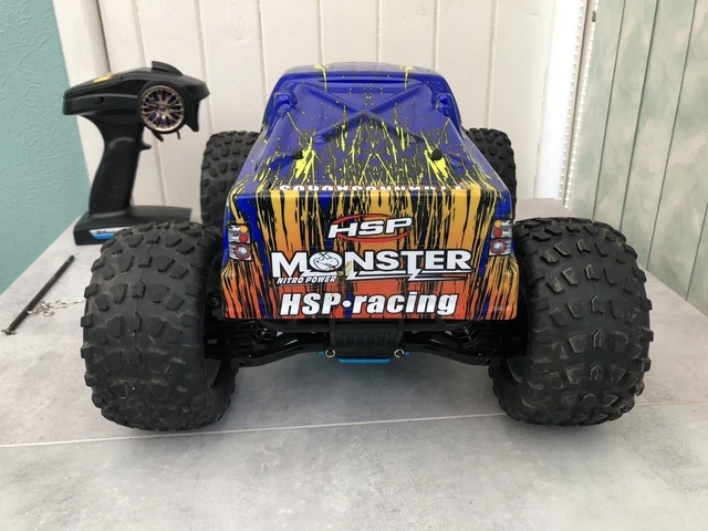 RC CAR HSP Nitro Monster Truck 1/10 Fully Working.roto Start.uk Post £ ...