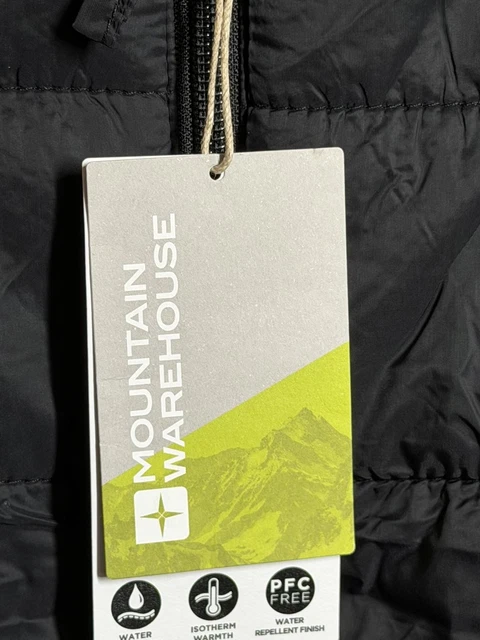 WOMEN'S BLACK PUFFER Jacket - Water Resistant, Isotherm Warmth UK10 £40 ...