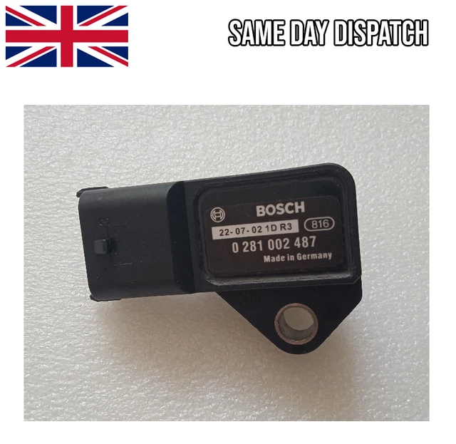 0281002487 BOSCH MAP INTAKE MANIFOLD BOOST PRESSURE SENSOR FOR VAUXHALL ...