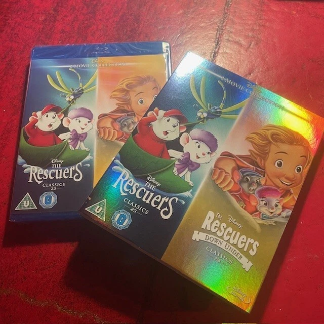 THE RESCUERS + 2 Down Under (with MEGA Rare 0 Ring Sleeve) Walt Disney ...