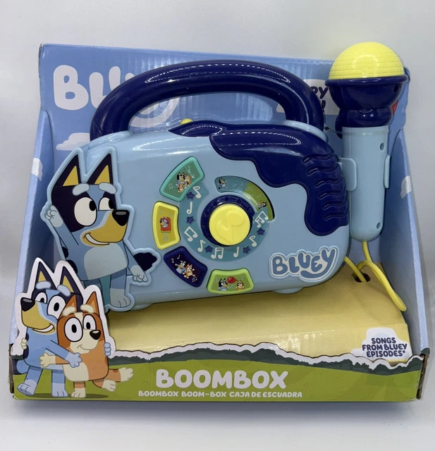 BLUEY SING ALONG Boom Box with Microphone Kids Music Interactive Toy ...
