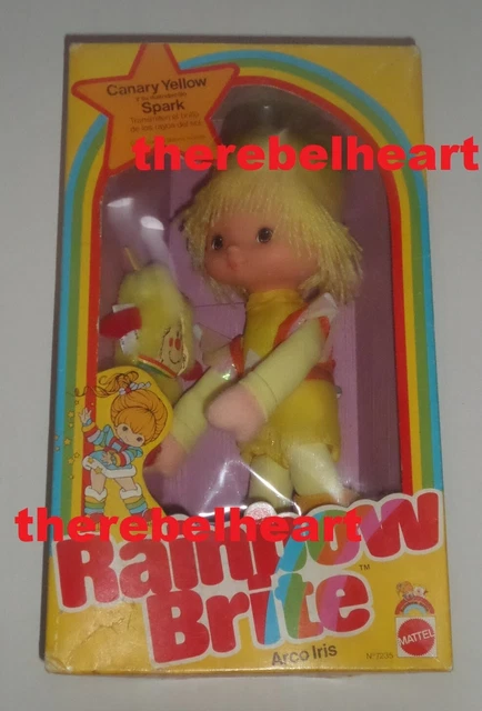 RAINBOW BRITE CANARY Yellow Doll Spark Sprite 1983 NRFB Mattel MIB ...