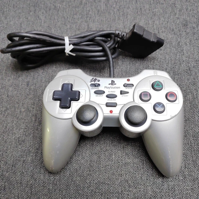 FUJIWORK ANALOG RENSYA Pad Controller Silver Turbo Rapid Fire for ...