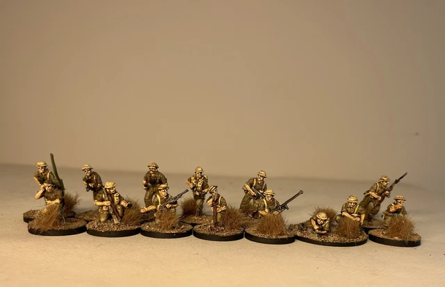 28MM PERRY MINIATURES WW2 British Infantry Platoon Bolt Action North ...