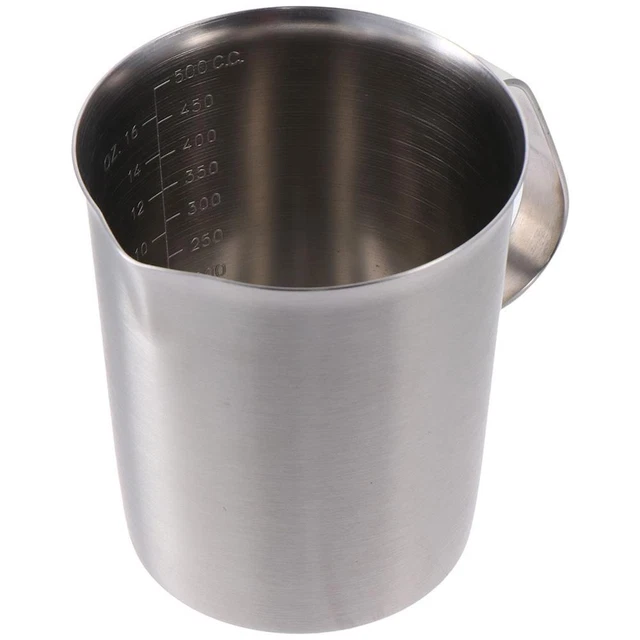 500ML BAKING MEASURING Cup Stainless Steel Graduated Coffee Mug Baking ...