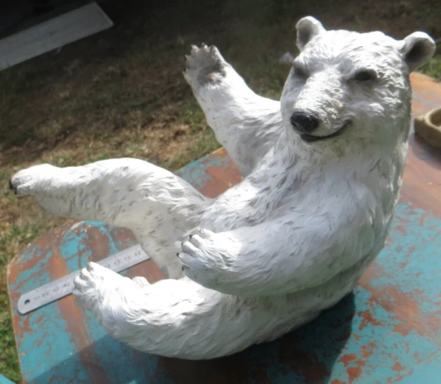 VINTAGE BUNDABERG RUM "Bundy Bear" Polar Bear Bottle Holder Figure-MAN ...