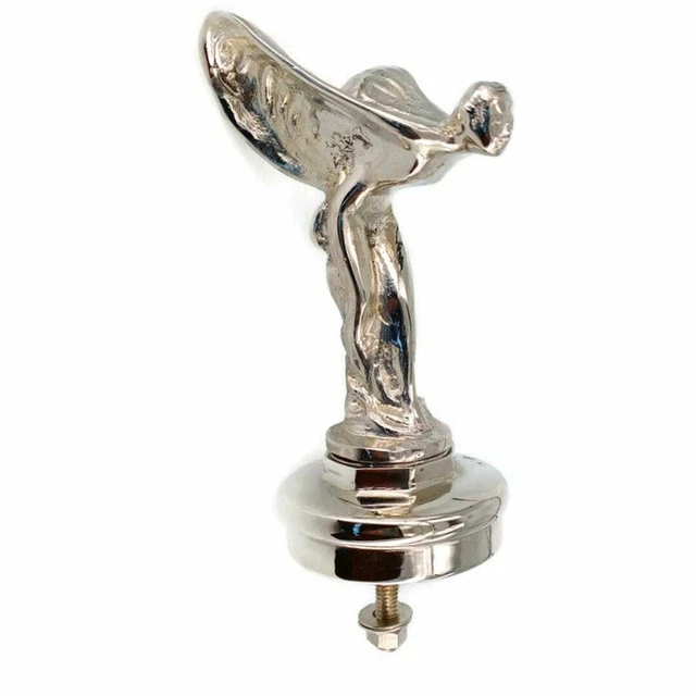 BOLT CHROME ROLLS Royce car flying lady brass emblem 16 cm Spirit ...