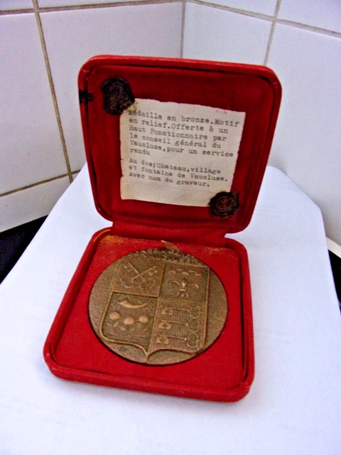 MEDAILLE EN BRONZE -Conseil General Du Vaucluse EUR 13,25 - PicClick FR MEDAILLE EN BRONZE -Conseil General Du Vaucluse EUR 13,25 - PicClick FR