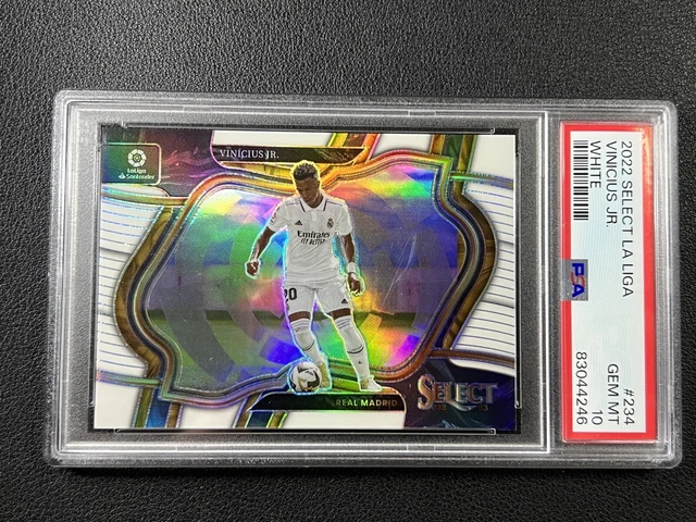 VINICIUS JR PSA 10 2022 Select La Liga #234 Niveau Champ Blanc Prix 15/ ...