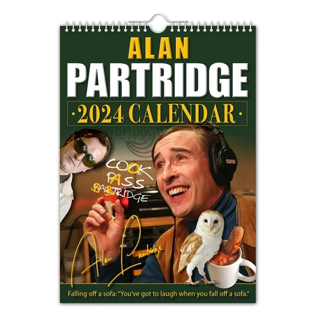 PROGRAMMAZIONE ALAN PARTRIDGE calendario 2024 carta calendario sospeso ...