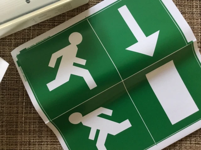 NEWLEC 2W LED Emergency Light Bulkhead with Euro Legend 3HR IP65 ...