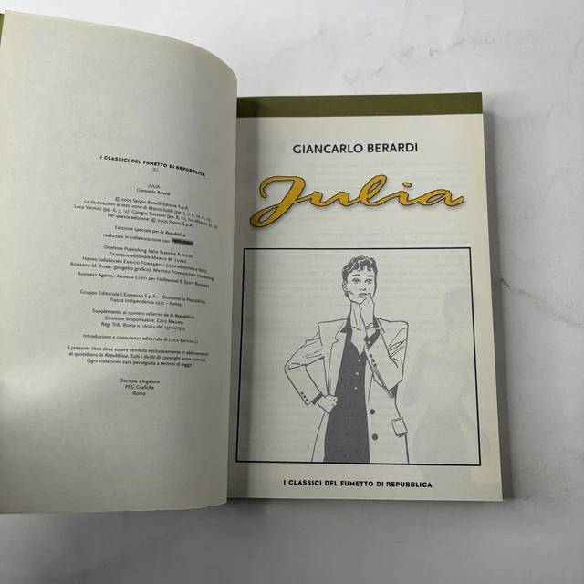 GIANCARLO BERARDI JULIA I Classici Del Fumetto Di Repubblica N30 EUR 1 ...