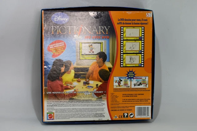 DISNEY PICTIONARY EDITION Dvd jeu de société mattel jeux pictionnary ...