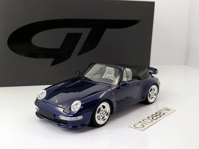 GT SPIRIT 1:18 scale Porsche 911 Turbo Cabriolet / Cabrio(993)Iris Blue ...