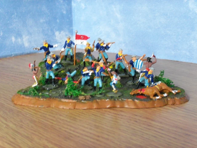 CUSTERS LAST STAND 1/72 scale diorama BATTLE OF THE LITTLE BIG HORN. £ ...