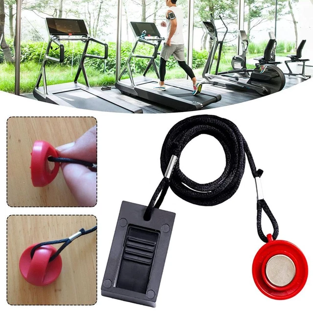 TREADMILL EMERGENCY STOP Switch Cable Clamp Lock Magnet Accessory A6Q2 ...