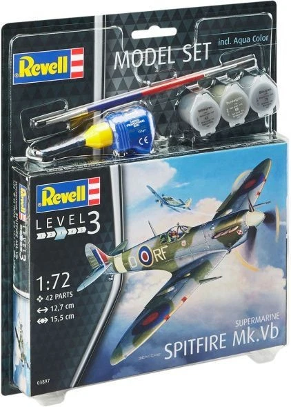 REVELL 1:72 SCALE Supermarine Spitfire Mk.Vb 'Model Set' £18.43 - PicClick UK