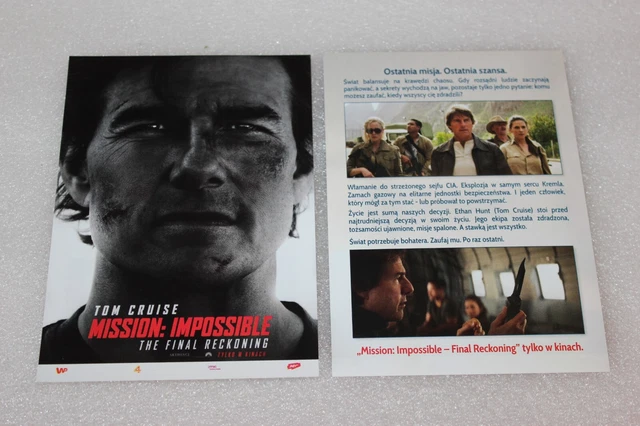 MISSION: IMPOSSIBLE - The Final Reckoning (2025) Polish promo FLYER ...