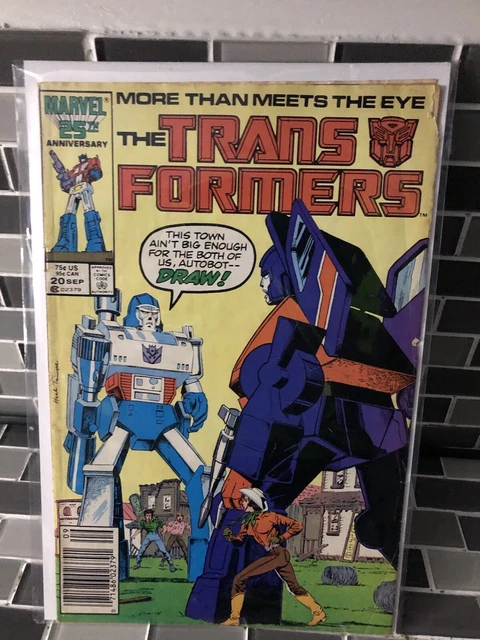 1986 TRANSFORMERS 20 Issue Comic NEWSSTAND Megatron App Key 80s $4.99 ...