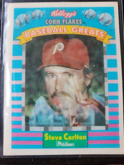 1991 KELLOGG'S CORN Flakes Baseball Greats #8 Steve CARLTON EUR 2,80 ...