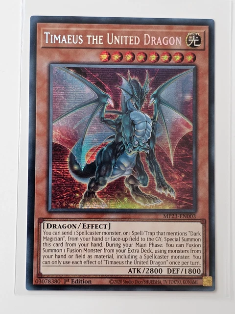 YU-GI-OH! - TIMAEUS the United Dragon - MP23-EN003 - Pris Secret Rare ...