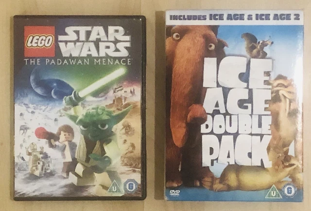 ICE AGE DOUBLE PACK DVD (2002) 1 &2 the meltdown & Lego Star Wars ...