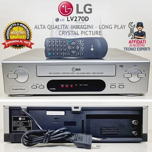 LG LV270D VHS Video Recorder Vintage Vcr Cassette Player Working £81.22 ...
